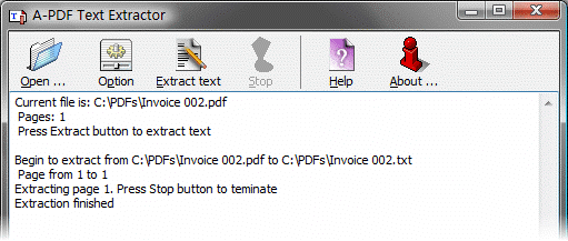 A-PDF Text Extractor copies texts from copy-protected PDF files